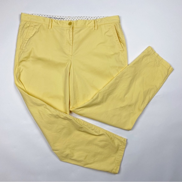 Talbots | Pants & Jumpsuits | Talbots Yellow Girlfriend Chino Pants ...